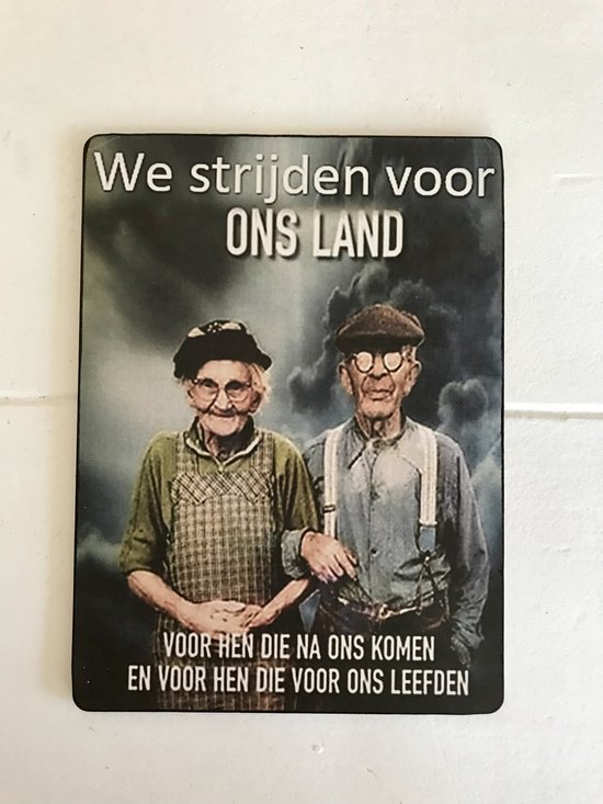 Tekstbord boer- we strijden voor ons land - nostalgische tekst - steun de boer -... | bol