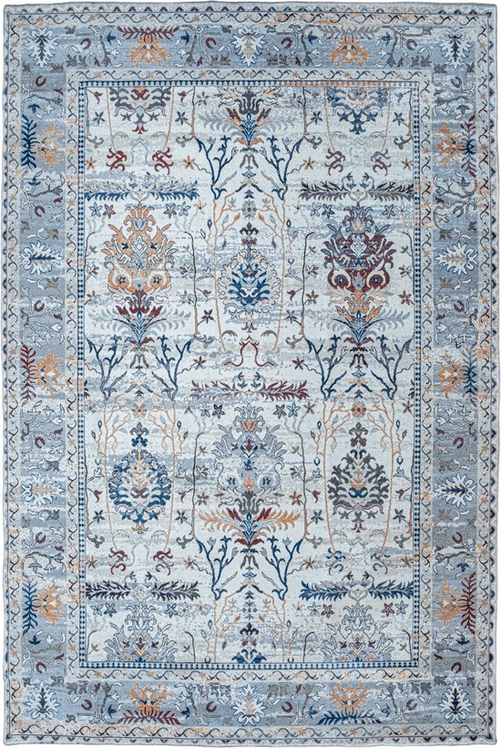 Perzisch Tapijt ''Lavoir'' Vintage Vloerkleed 200 x 300 cm Crème/Beige ...