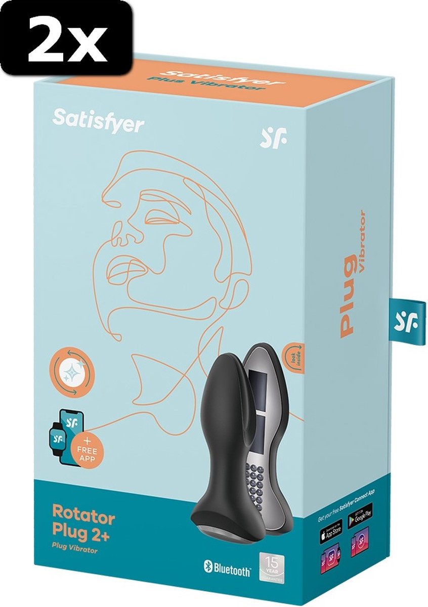 2x Rotator Plug 2 + Connect App - Black | bol.com