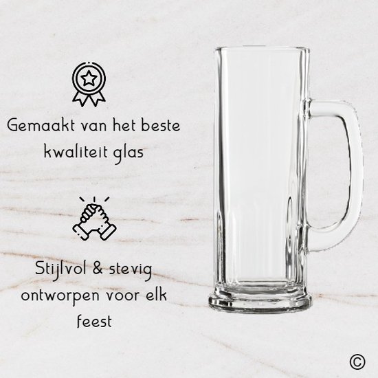 TEN® - Bierpullen 500ml - 6 Stuks - Bierglazen Set - Bierglas Oktoberfest - Carnaval... | bol.com