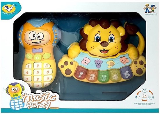 Interactieve speelgoed telefoon en piano leeuw - Vanaf 1,5 jaar ...