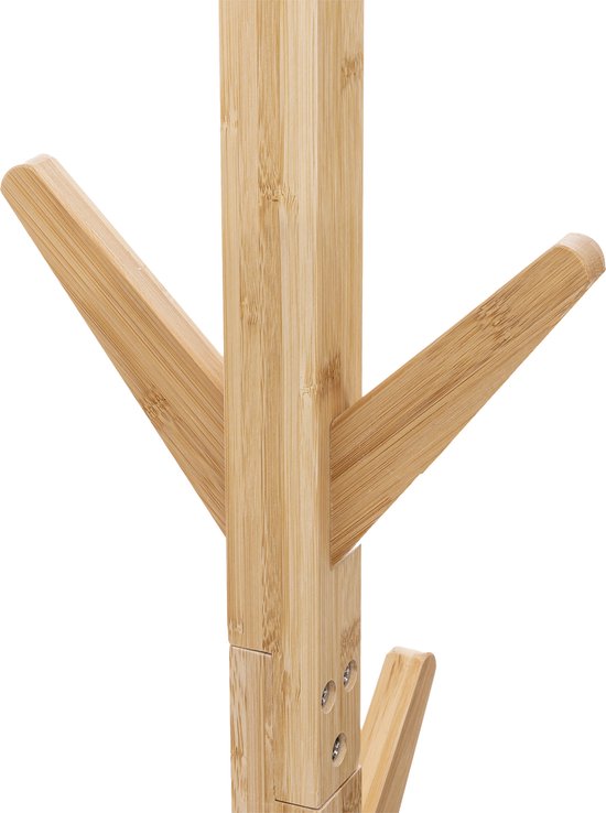 5 Five Kapstok boom Bamboe - 8 Haken - Kledinghanger - Staande kapstok ...