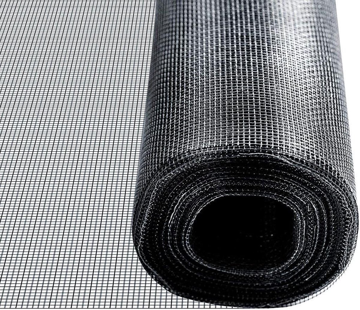 Stevig gaas - horgaas - zwart - anti insect - hor - op maat - inkortbaar - muggengaas... | bol.com