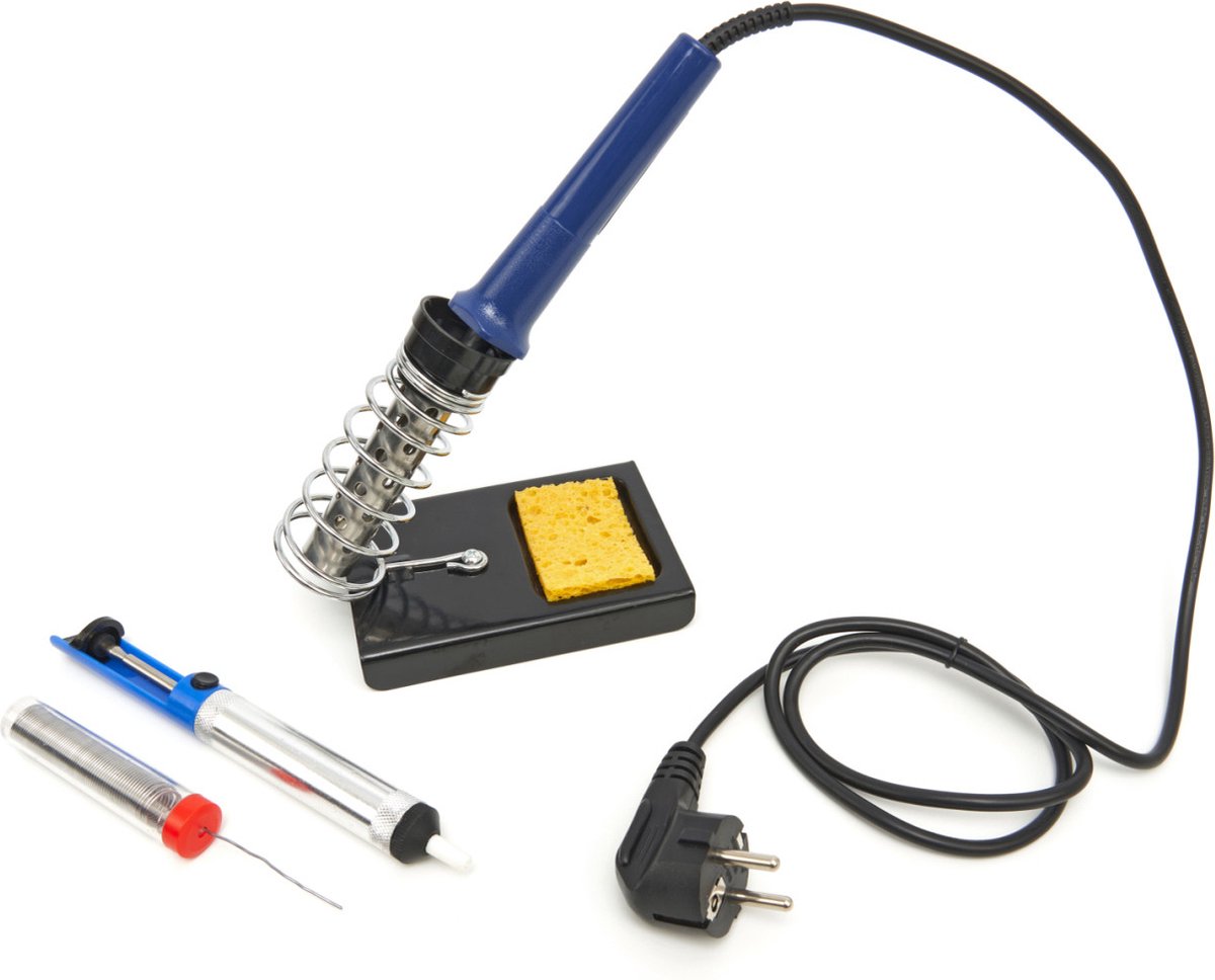 4 Delige Soldeerset met 40 Watt. Professionele Elektrische Soldeerbout ...