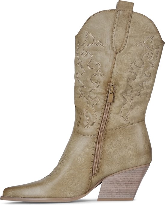 Cowboy Boot Irvy Taupe 36 Cowboylaarzen Dames | Twinkels | bol