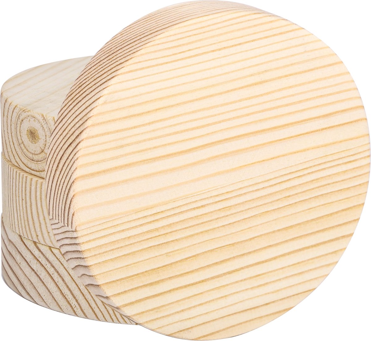 Belle Vous 4 Pak Onbewerkt Rond Houten Cirkels - 10 cm - 20 mm Dik ...