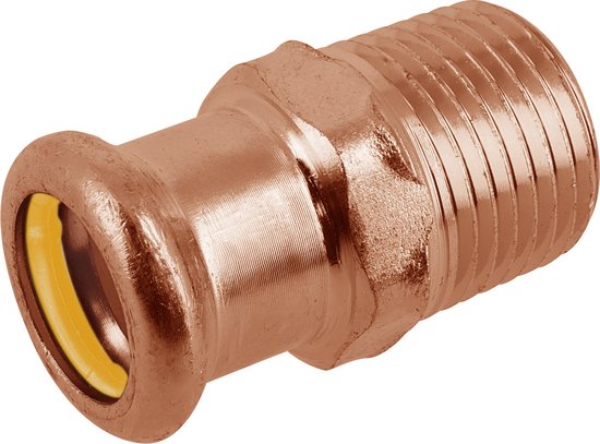 Bonfix Pressfitting roodkoper GAS Puntstuk 1-1/4 x 28 - conische buitendraad x press -... | bol