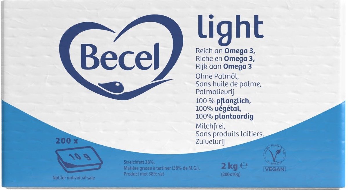 Becel Light gobelets portions 200 x 10 grammes | bol