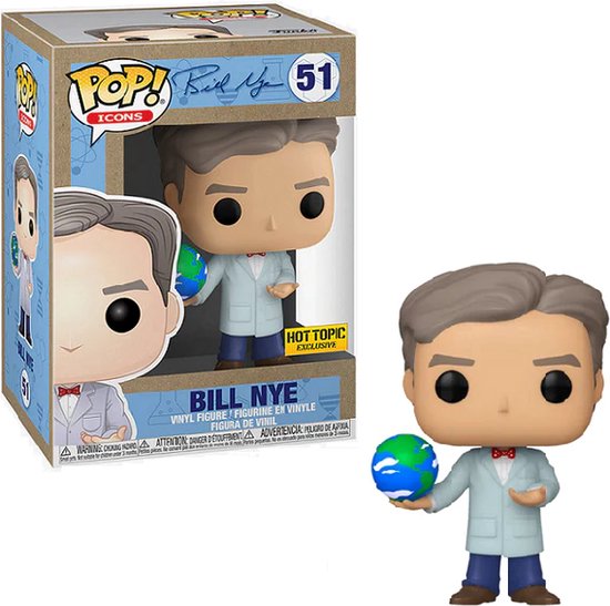 Funko Pop! Bill Nye w/Globe Exclusive | bol