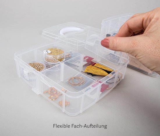 Sorteerbox met handvat, afmetingen: (l) 15,5 x (b) 15,5 x (h) 12,9 cm ...