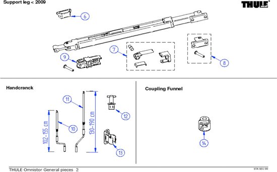 Vastzetclip Thule/Omnistor poot | bol