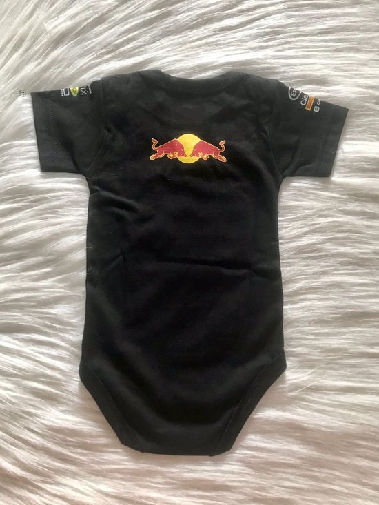 Red Bull Racing F1 Baby Romper Onesie | Zwart | 100% katoen ...