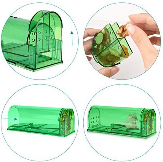 Wonact Muizenval - Diervriendelijke Muizenvallen Voor Binnen en Buiten ...