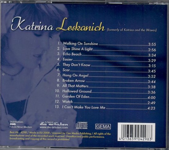 Katrina Leskanich – Katrina Leskanich (Formerly Of Katrina And The ...