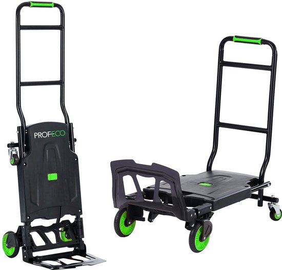 Profeco 2-in-1 steekwagen & plateauwagen 150kg - Transportkar ...
