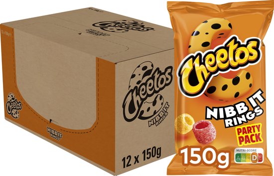 Cheetos Nibb-It Rings - Chips - Doos 12 x 150 gram | bol