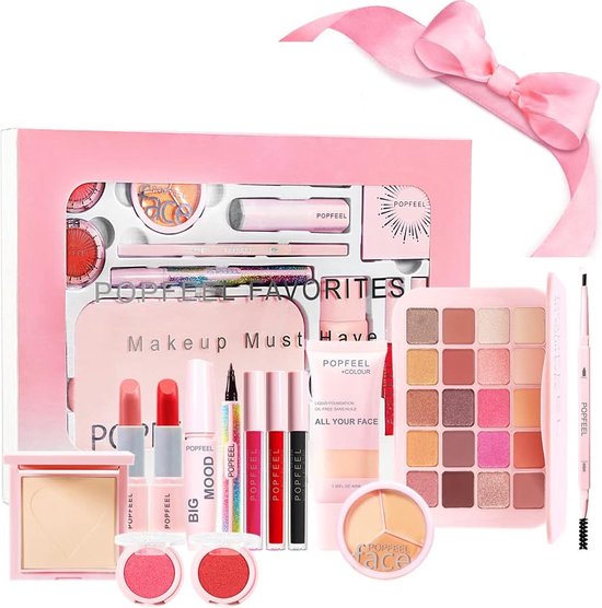 make-upset, RoseFlower Premium Beauty Cosmetics Kit met concealers ...