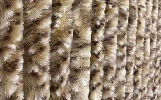 Vliegengordijn Kattenstaarten Taupe Beige Bruin - 90cm x 220cm | bol