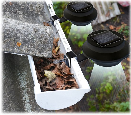 Genius Ideas Rain Gutter Solar Light- Set of 3 | bol