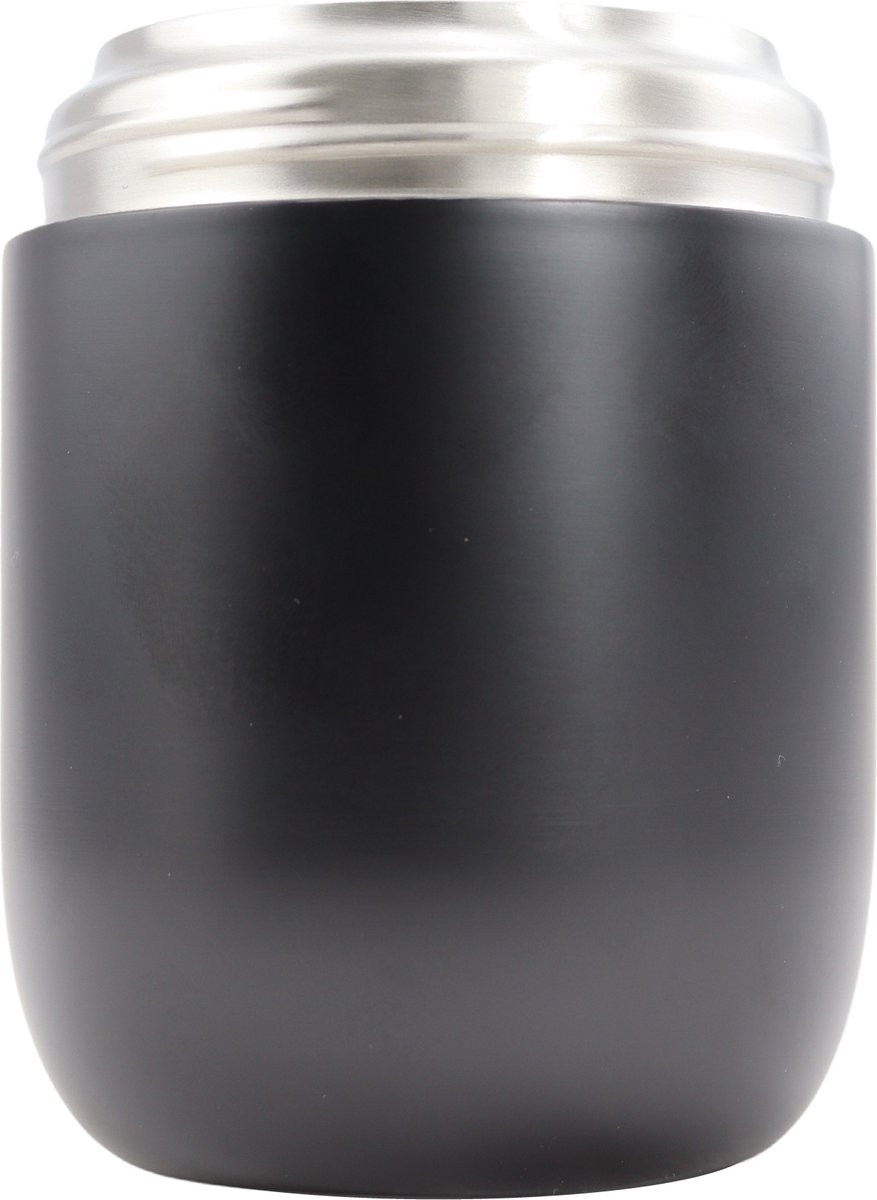 Thermos container zwart - mokken - voedselcontainer voor eten en ...