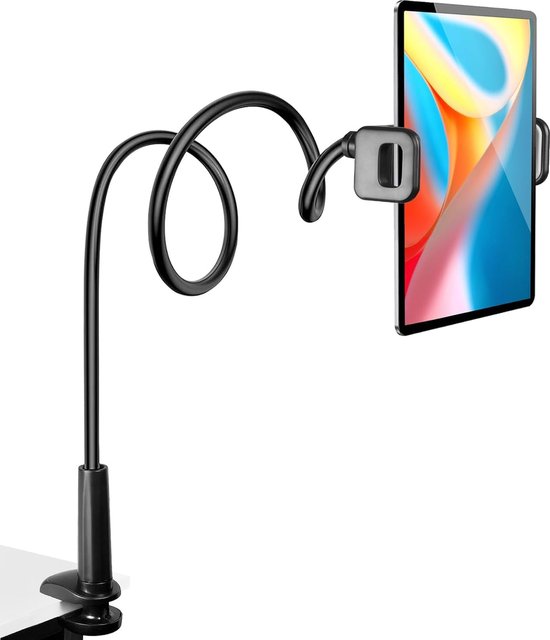 Houder voor tabletbed, 360° flexibele zwanenhals tablethouder, mobiele ...