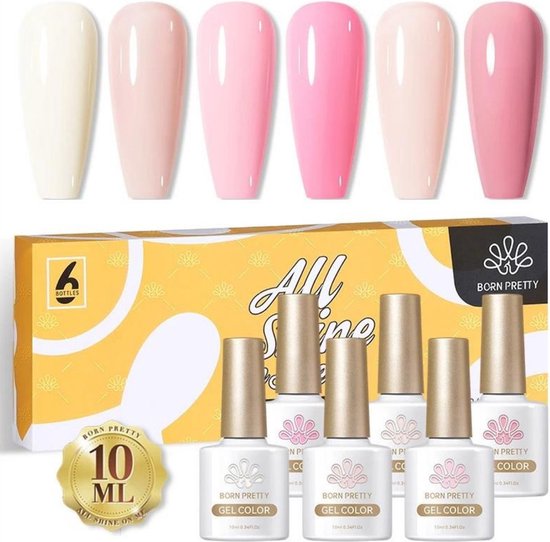 Born Pretty - 6 x 10 ml - Gellak set - Gellak nagellak - Gellak set ...