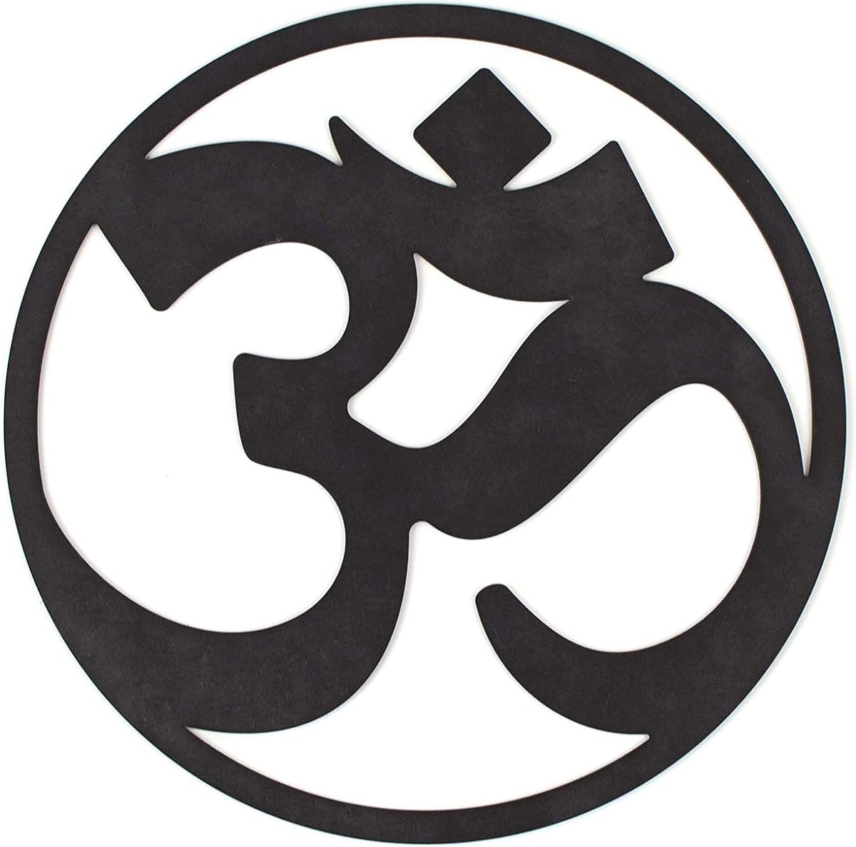 Ohm-teken Spirituele decoratie van hout. Mandala wandfoto gemaakt van vintage hout,... | bol