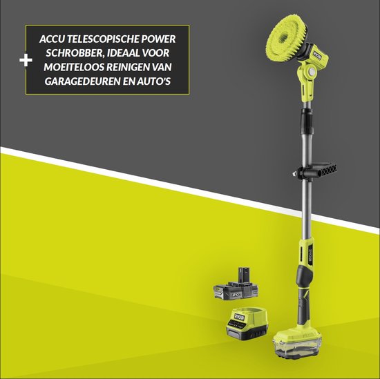 Ryobi R18TPS Power Schrobber - Telescopisch - 18V - 2.0Ah accu - IPX7 | bol