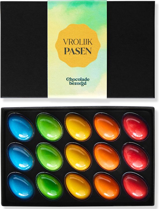 Paasbonbons - Gevulde Paaseitjes - Chocolade Cadeau - 5 Paas Chocolade ...