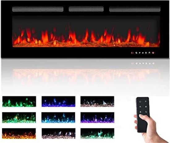 Elektrische kachel sfeerhaard - Elektrische kachel sfeer haard - 14D x 127B x 43H -... | bol