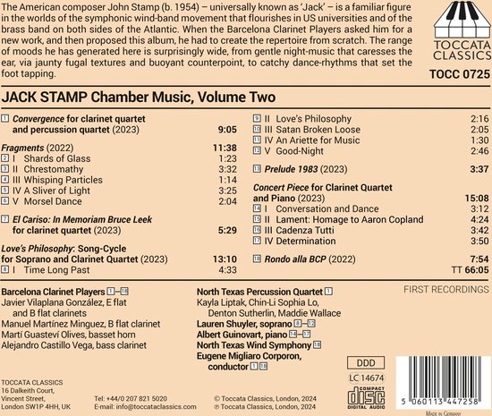 Barcelona Clarinet Players, North Texas Percussion Quartet - Stamp ...