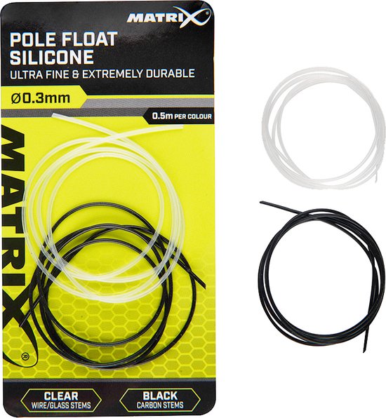Matrix Pole Float Silicone (0.5m per color) Clear & Black - Maat : 0 ...