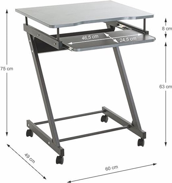 monitorstandaard, pc-tafel, gamingtafel voor thuiskantoor, Bureau ...