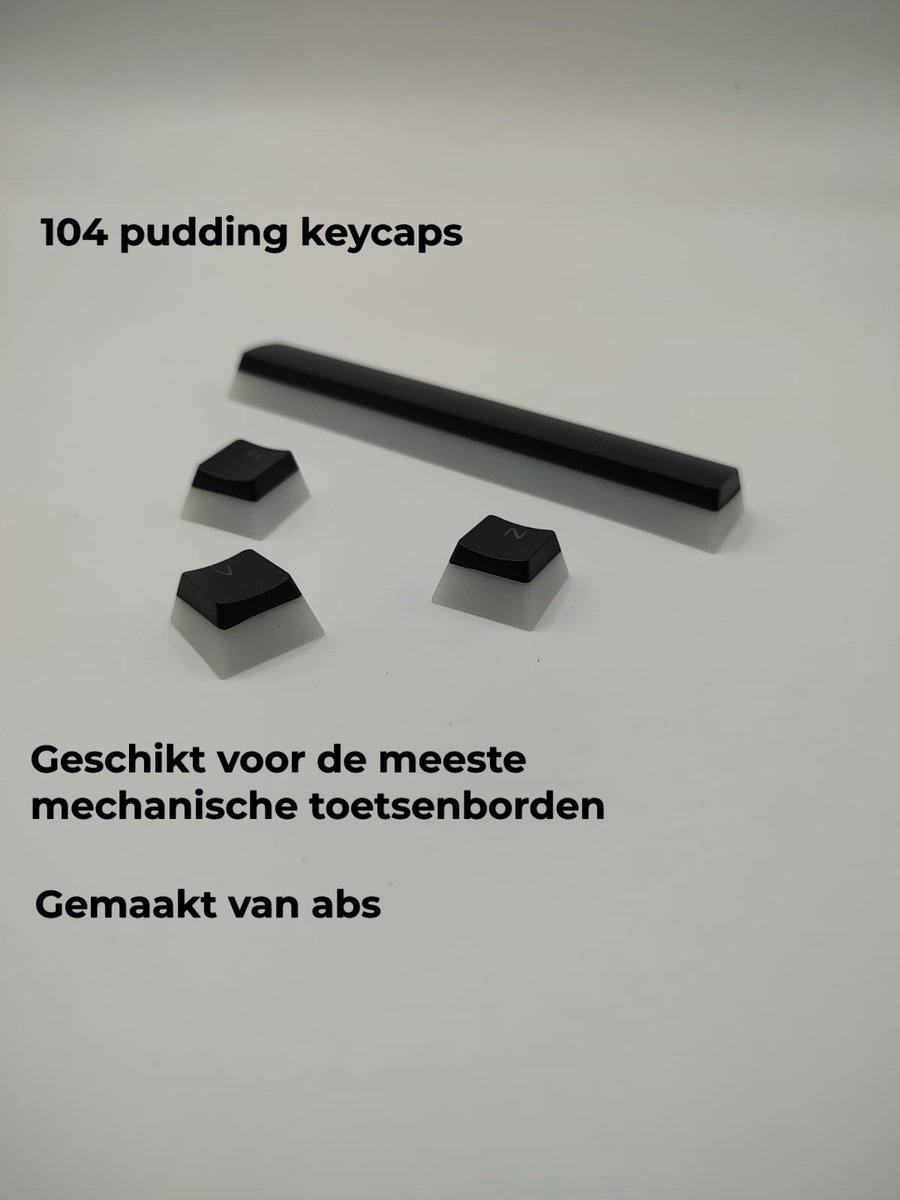 Pudding keycaps - Zwart - Keyboard - Gaming - Keycaps - Gaming ...