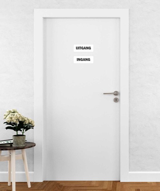 In en uitgang deur stickers set 2 stuks | bol