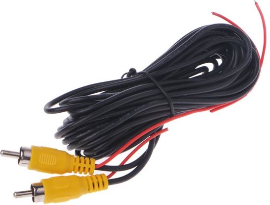 5 M videokabel voor achteruitrij camera | RCA-plug | bol