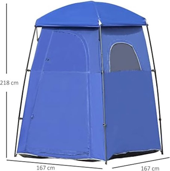Douchetent - Omkleedtent - Wc tent - Toilettent - Camping - Blauw | bol