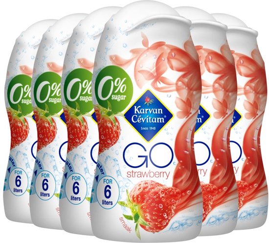 Karvan Cevitam Go - Limonade - Aardbei - 12 x 48ml | bol