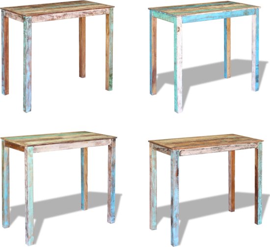 vidaXL Bartafel 115x60x107 cm massief gerecycled hout - Bartafel ...