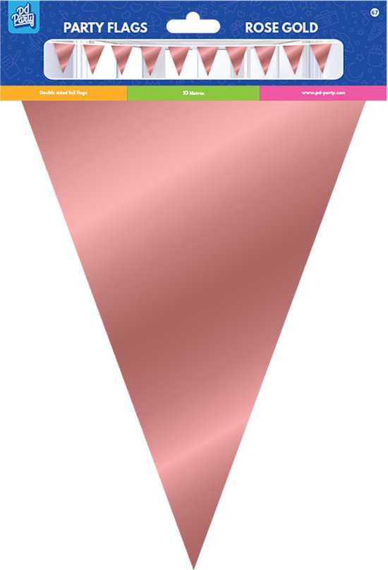 Party Flags foil - Rose gold | bol