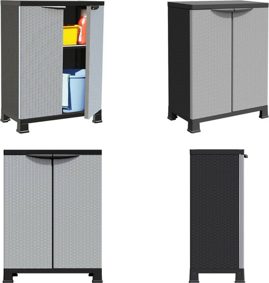 vidaXL Opbergkast 68x39x92 cm rattan ontwerp - Kast - Kasten ...