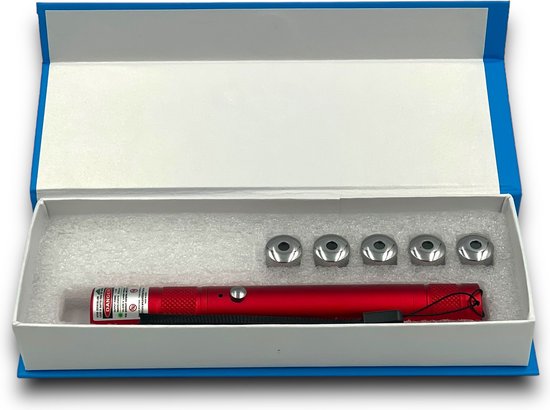 Green Laserpointer Rode Aluminium Behuizing Met Groene Sterke ...
