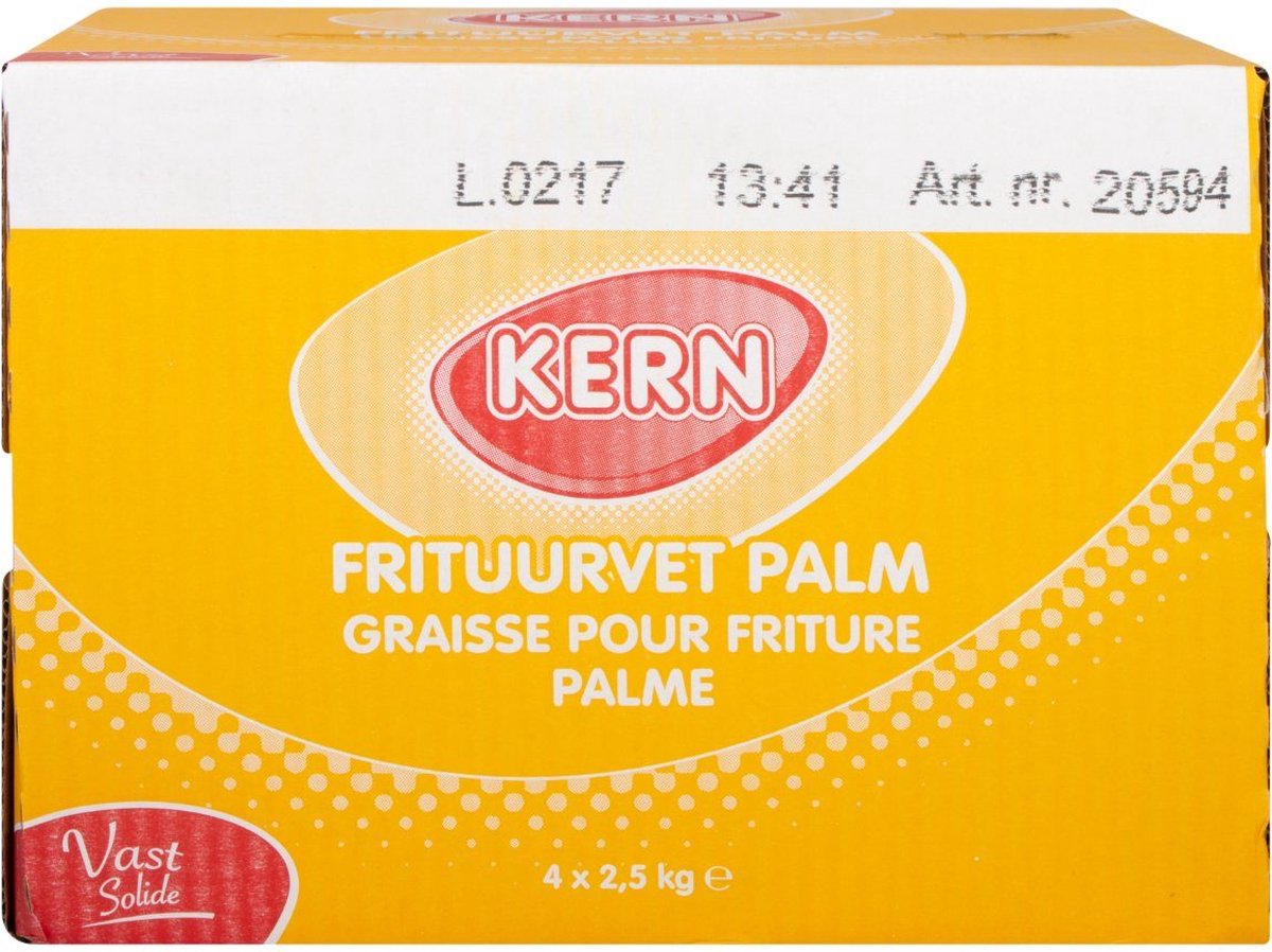 Kern Frituurvet palm - Doos 4 stuks x 2,5 kilo | bol