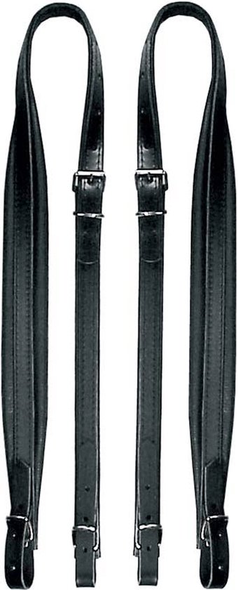 Boston accordeon riemen, 120 bassen, 102-107 x 6,0cm, split leder, skai voering, zwart | bol