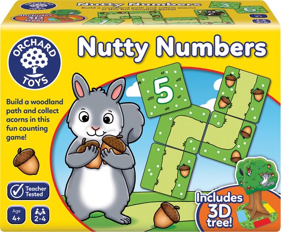 Orchard Toys - Nutty Numbers - Educatief spel - Ontwikkel getal ...