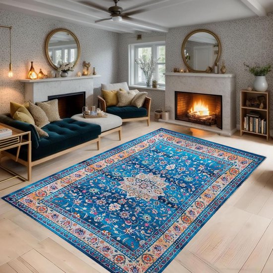 Vloerkleed Woonkamer Thuis Woonkamer Eetkamer Hoogpolig vloerkleed ...