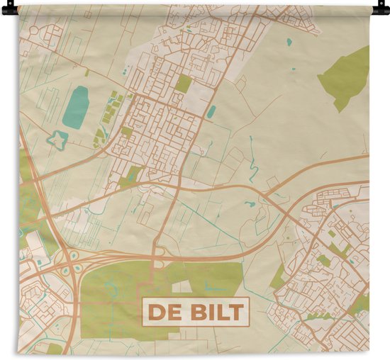 Wandkleed - Wanddoek - De Bilt - Stadskaart - Kaart - Plattegrond ...