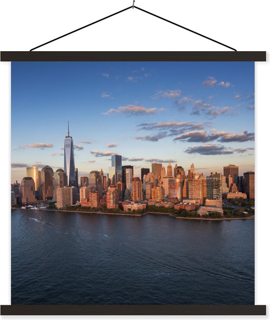 Posterhanger incl. Poster - Schoolplaat - New York - Skyline - Boot ...
