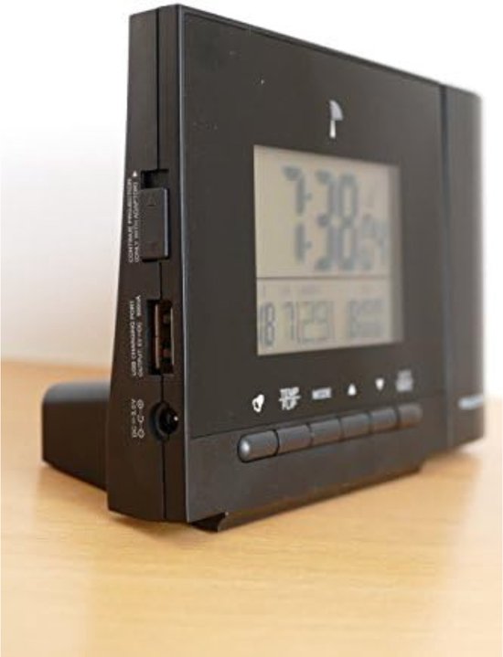 Wekkerradio met Projectie - Digitale Wekker - Digitale Klok - Zwart | bol