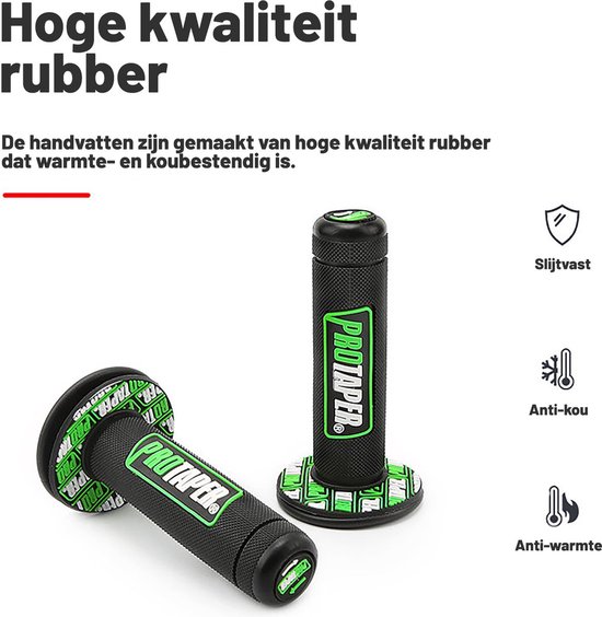 Handvatten Pro Taper Zwart Oranje Scooter Motor Brommer Derbi Beta ...